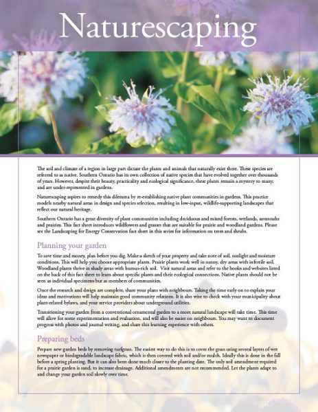 Home and Garden - Toronto and Region Conservation Authority (TRCA)