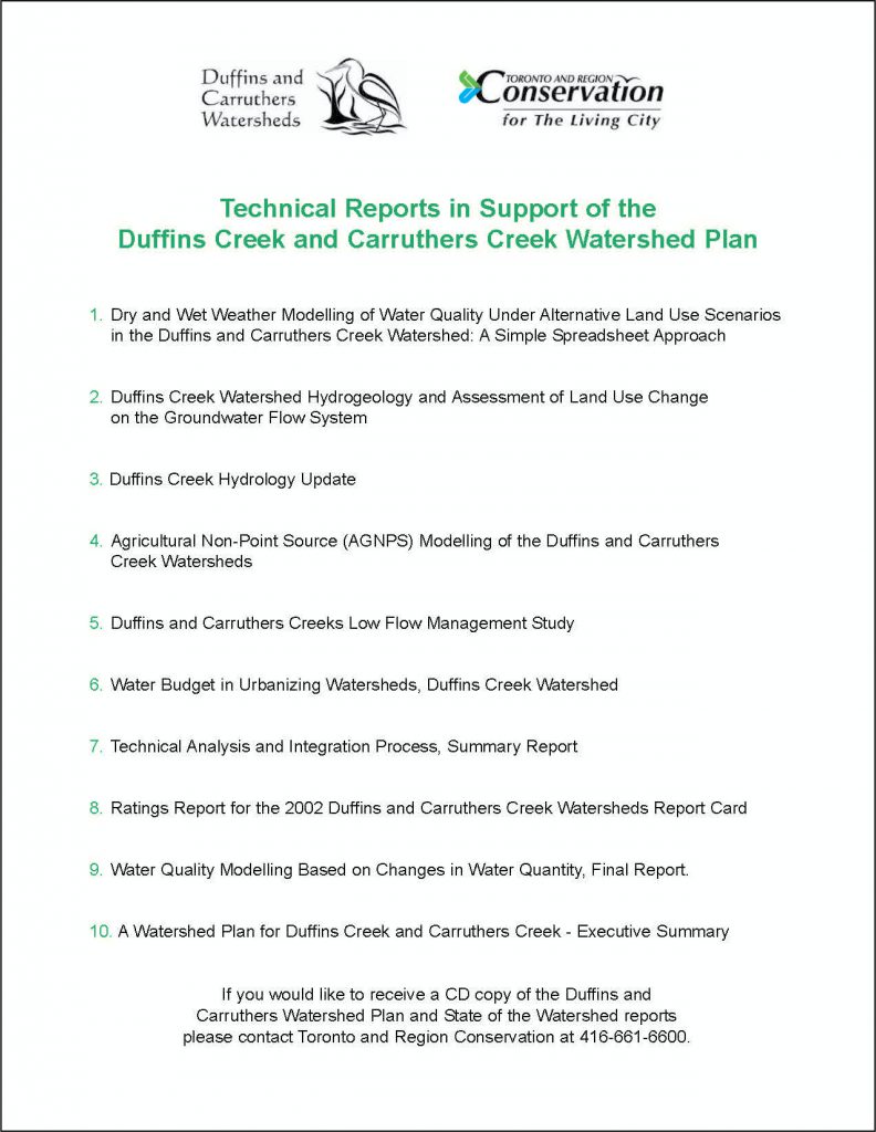 Resources - Duffins Creek - Toronto and Region Conservation Authority ...