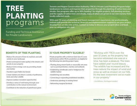 Private Land Planting Program - Toronto and Region Conservation ...