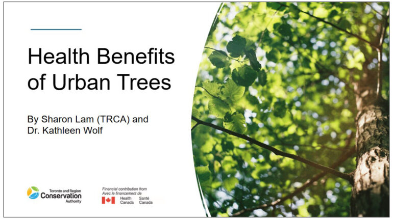 Health Benefits of Urban Trees - Toronto and Region Conservation ...